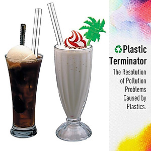 NEWORLD Reusable Stainless Steel Wide Boba Drinking Straws Fat Straws Smoothie/Bubble Tea/Milkshakes Straws with 2 Cleaning Brush & Carry Bag 12mm/0.5" Wide