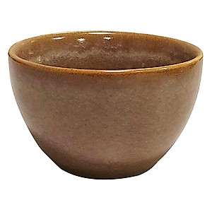 GET High-Strength Ceramic Bouillon Cup, 8.8 Ounce, Caramel (Set of 12)