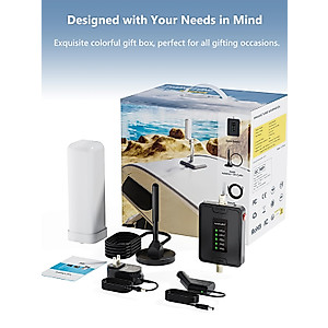 Cell Phone Signal Booster for RV | Boosts 5G 4G LTE for All U.S. Carriers - Verizon, AT&T, T-Mobile & More on Band 2, 4, 5, 12, 13 and 17 | Easy to Setup | FCC Approved
