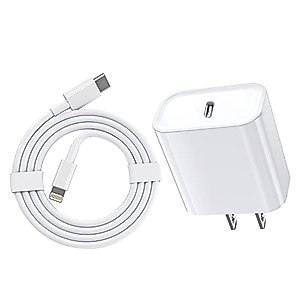 iPhone Fast charger, 20W[Apple MFi Certified] USB Type C Fast Charging Block Power Delivery Apple Fast Charger Lightning Charger with 3.3ft Lightning Cable for iPhone 13 Pro Max Mini 12 Pro 11 XS X XR