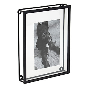 Foreside Home & Garden Black 4 x 6 inch Oversized Metal Decorative Picture Frame