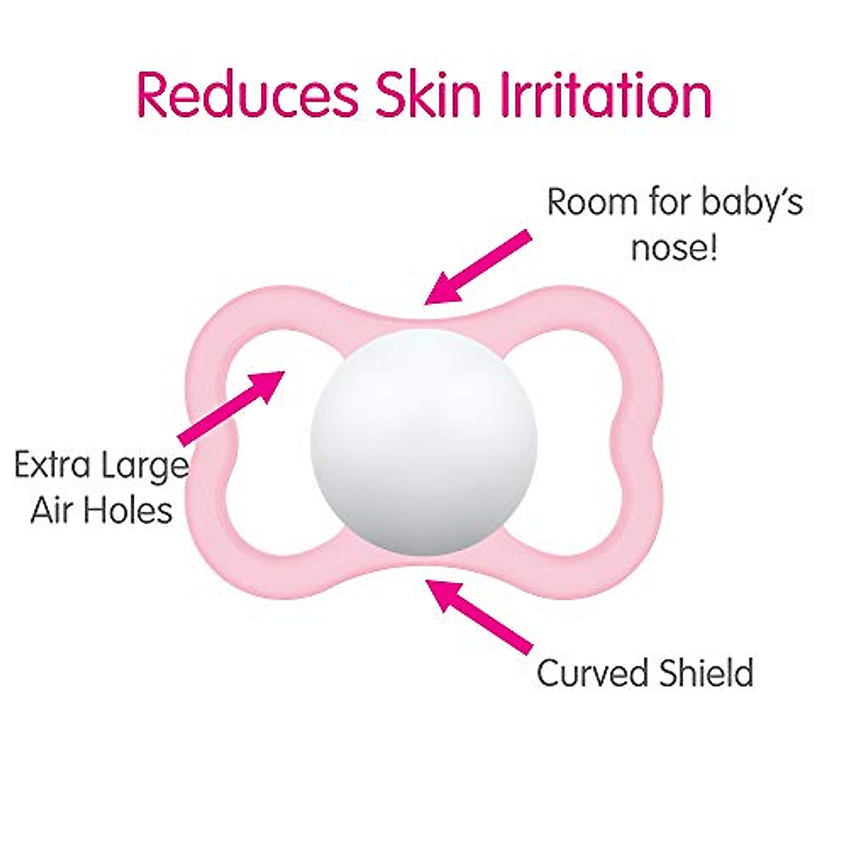 MAM Air Night Pacifiers , MAM Sensitive Skin Pacifier 6+ Months, Glow in the Dark Pacifier, Best Pacifier for Breastfed Babies, Unisex Baby Pacifiers, 2 Count (Pack of 1), Designs May Vary
