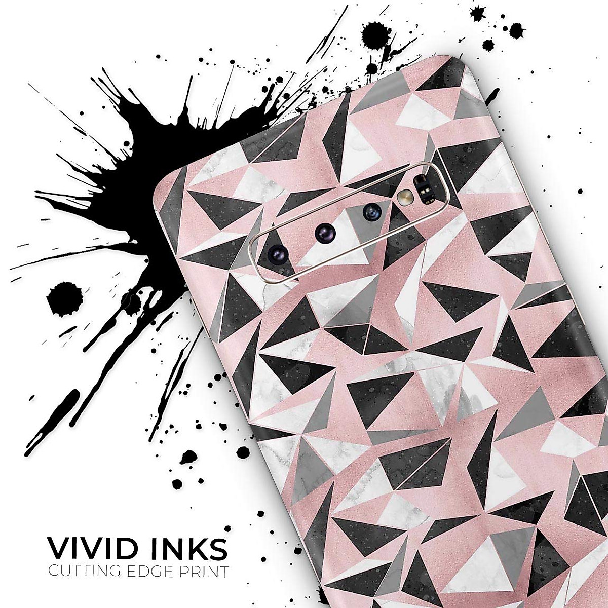 DesignSkinz Karamfila Marble & Rose Gold v13 Protective Vinyl Decal Wrap Skin Cover Compatible with The Samsung Galaxy S20 (Screen Trim & Back Glass Skin)