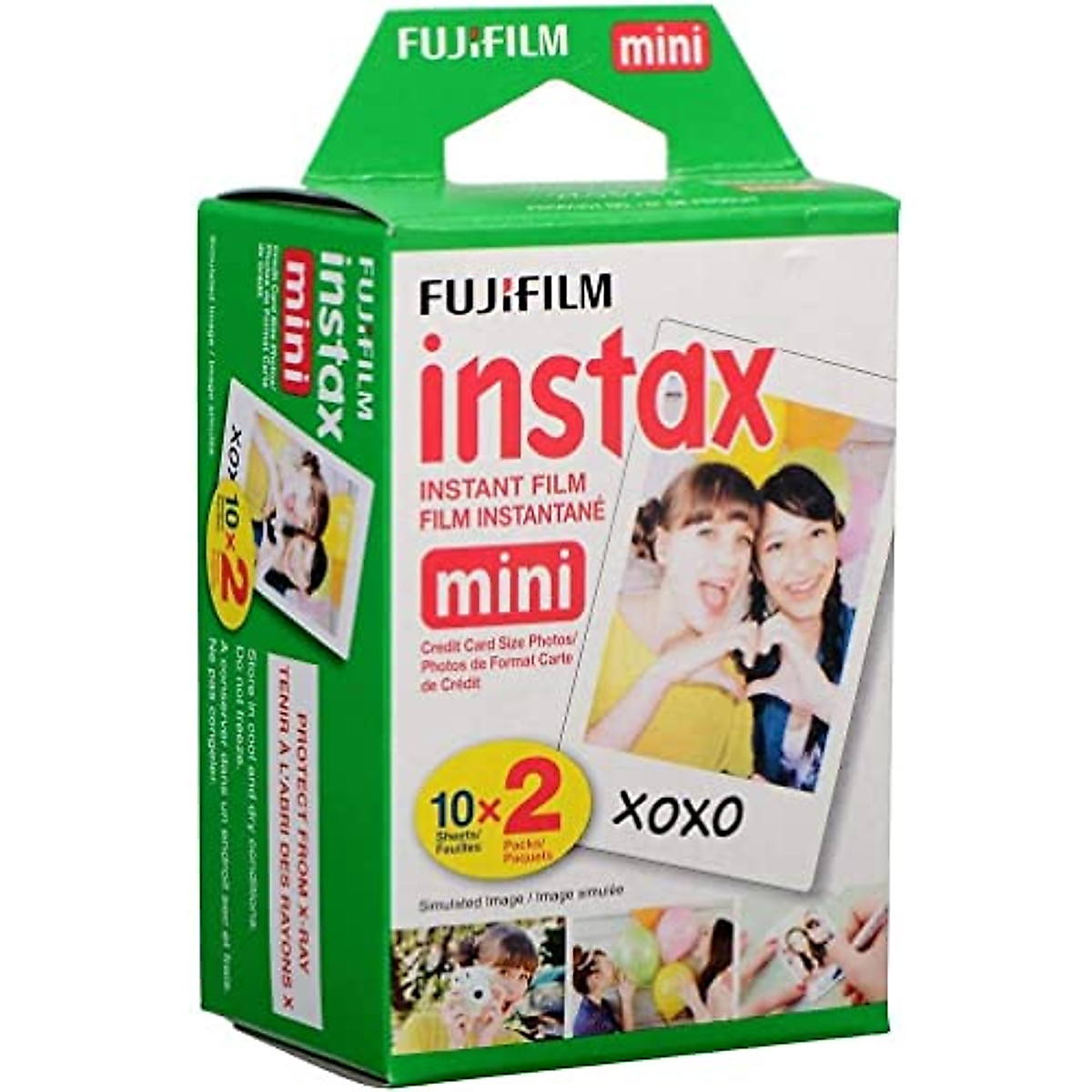 Fujifilm Instax Mini 11 Instant Film Camera, Ice White - with Fujifilm instax Mini Instant Daylight Film Twin Pack, 20 Exposures