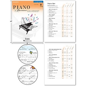 Piano Adventures Level 2B Learning Set By Nancy Faber - Lesson, Theory, Performance, Technique & Artistry Books & Juliet Music Piano Keys 88/61/54/49 Full Set Removable Sticker