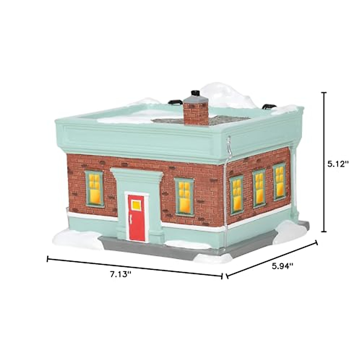 Department 56 Snow Village National Lampoon's Christmas Vaction Jelly of The Month Club Lit Building, 5.12 Inch, Multicolor