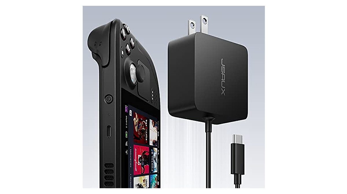 45W USB-C Power Charger for Steam Deck & More | JSAUX Fast Charging