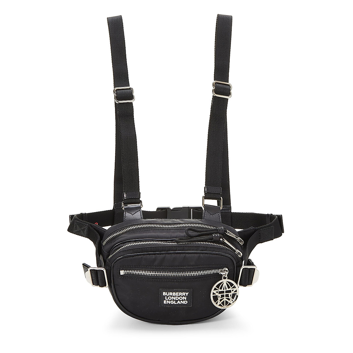 Burberry, Pre-Loved Black Nylon Cannon Belt Bag, Black