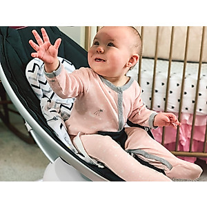 Infant Insert Compatible with 4Moms Mamaroo & Rockaroo – Car Seat Insert 2 Pack – Reversible Infant Car Seat Insert – Rockaroo & Mamaroo Newborn Insert – Soft Plush Minky Car Seat Head Support Insert