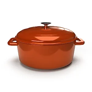WIN4HOME 6-Quart Enamel Dutch Oven - Non-Stick Cast Iron Pot with Lid for Braising, Stewing, Boiling, Bread Baking - Heat Safe up to 500°F - Multiple Colors Available