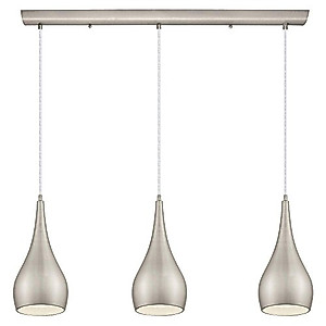 Home Decorators Collection 3-Light Matte Nickel Multi Pendant
