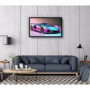NIHO-JIUMA Diamond Painting Kits Sports Car, 5D DIY Full Drill Diamonds Art Gift for Adult, Home Decor (30x40cm/12x16 Inches)