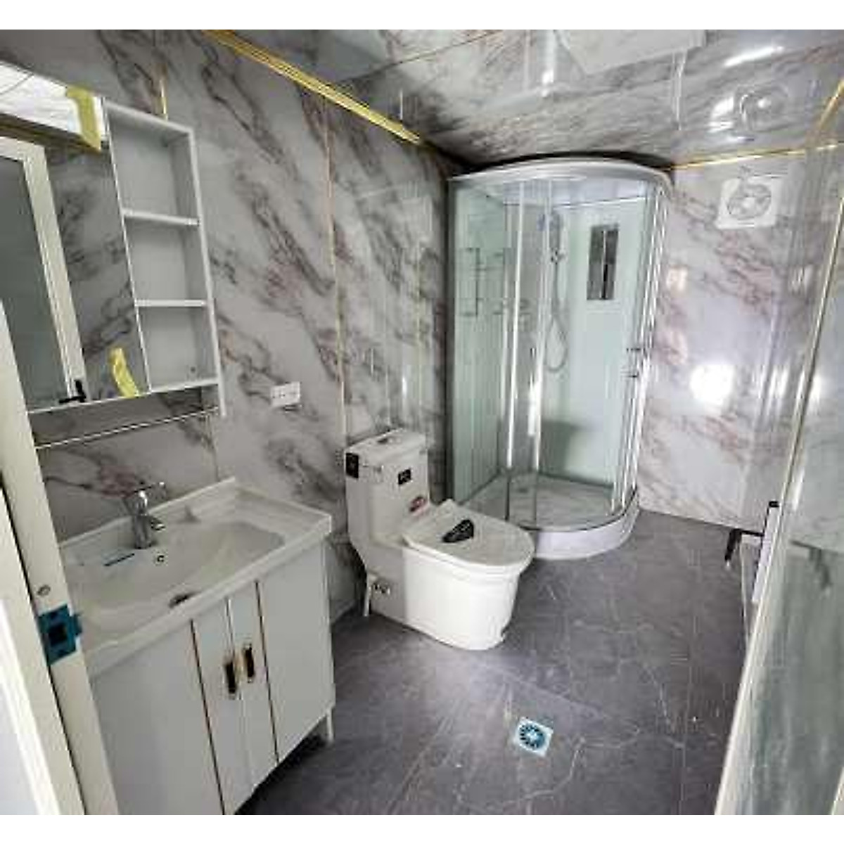 40 ft Modern 2024 Luxury Prefab Villa, Insulated Portable Expandable Container 1 Bedroom. Mobile Tiny Home with Free Electric Water Heater Tiny Backyard House, Movable, Foldable, and Expandable