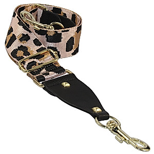 Cwibodu Wide Crossbody Strap for Purses/Handbag Guitar Style Adjustable Replacement straps (cacolor#2)