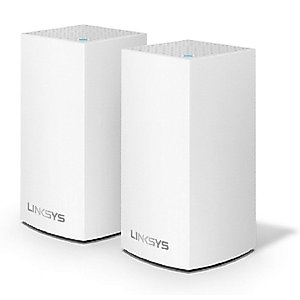 Linksys WHW0102 Velop Whole Home Smart Mesh Wi-Fi System with 2-Port Gigabit Ethernet 2 Pack, White (Renewed)