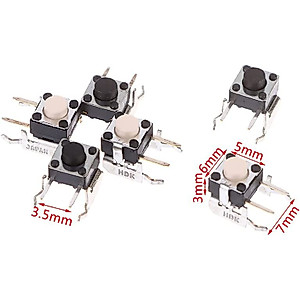 10 PCS LB RB Bumper Buttons Micro Switch Button for Xbox 360 Xbox One Controller (White)