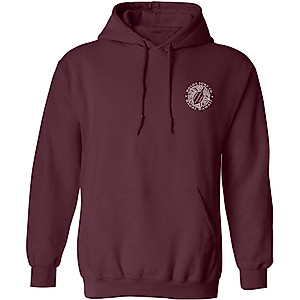 Joe's USA Koloa Honu Turtle Logo Hoodie, Hooded Sweatshirt-M-Maroon/w