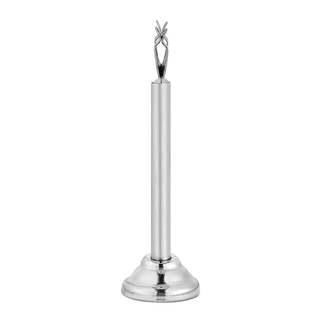 Alpine Industries 3" Harp Style Place Card Holder - Table Card Holder - Tabletop Menu Holder - Table Number Holder -Great for Restaurants, Weddings Banquets - Silver (12 Pack),495-12-CRM