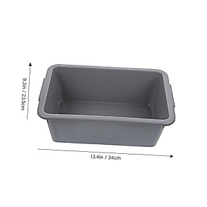 Cabilock Storage Bins Plastic Car Storage Bin White Boxes Bus Box Multipurpose Bus Tub Tote Box with Handles Household Storage Box Tote Bag Storage Basket Grey Multifunctional Storage Box