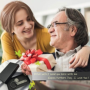 Drive Safe Keychain I Love You I Need You Here With Me Keychain Gifts for Boyfriend Husband Dad