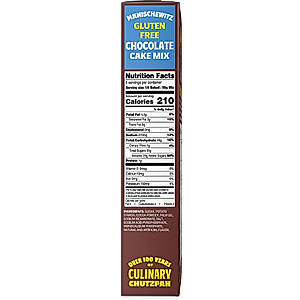 Manischewitz Gluten Free Chocolate Cake Mix With Fudge Frosting, Dairy Free 15oz (2 Pack) | Grain Free, Kosher for Passover, Baking Pan Included!