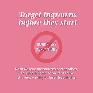 Coochy Rash Rescue Post Shave Spray - Natural Hydrating After Shave Skincare Moisturizer - Ingrown Hair Body Mist - Botanical Blast, 4 fl oz/118 mL