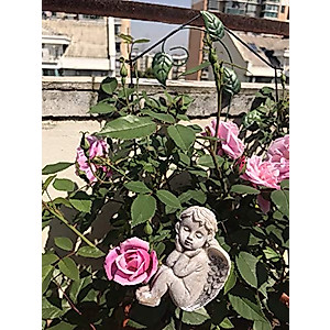 MUAMAX Decorative Angel Garden Stakes Miniature Angel Fairy Garden Angel Small Memorial Statue
