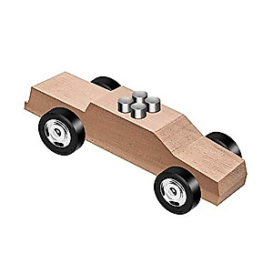 4 oz. Tungsten Weights Incremental Cylinders Car Incremental Tungsten Weights Compatible with Pinewood Car Derby Weights to Optimize Your Car for Speed, 3/8 Inches