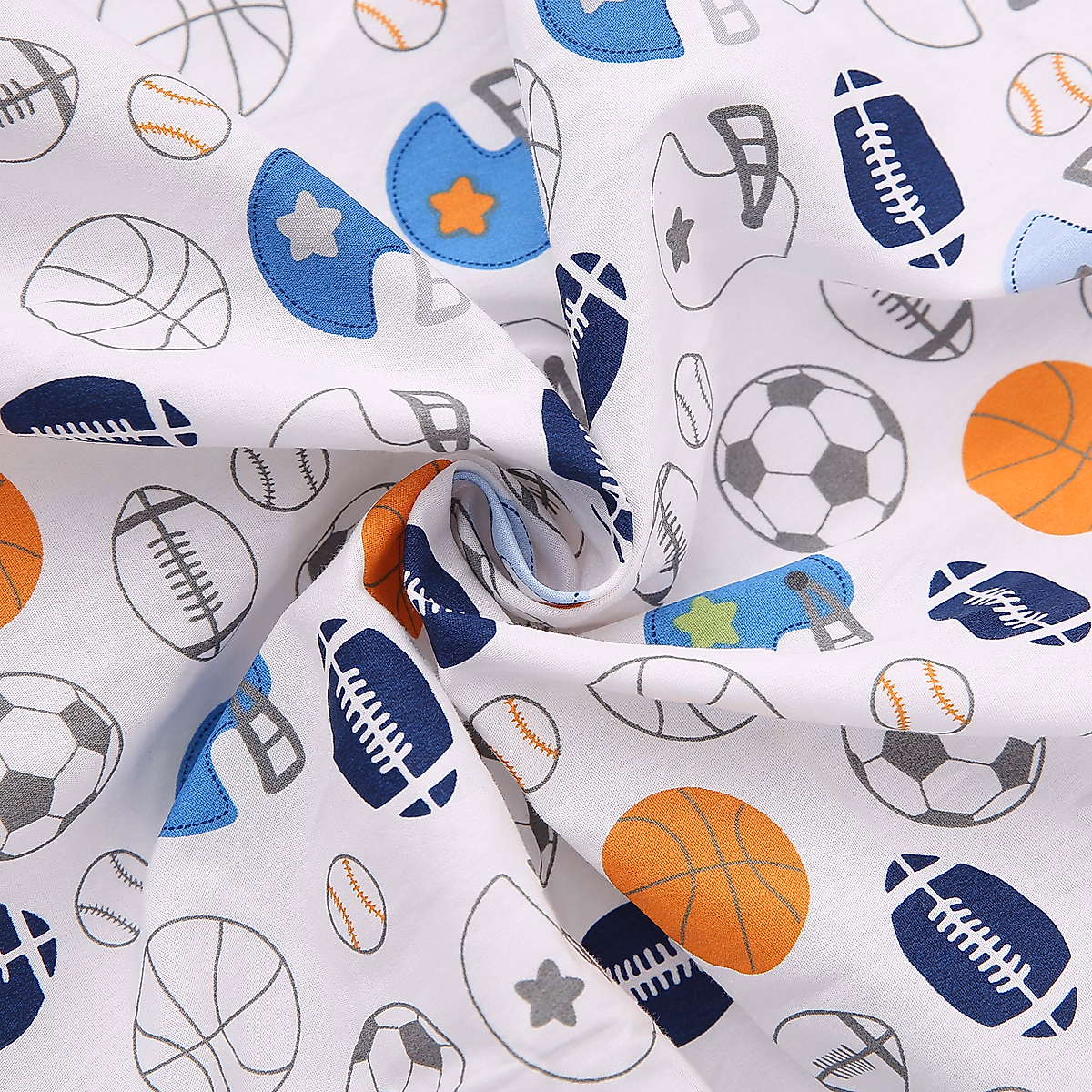 Baby Spark All-Star MVP 3pc Soft Cotton Crib Bedding Set