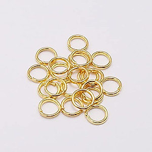 450pcs Jewelry Making Accessories Set Includes 200pcs Open Jump Ring Connectors 200pcs Bead Tips Knot Covers and 50pcs Lobster Claw Clasps for Bracelet Necklace DIY Jewelry Making Supplies (Gold)