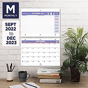 AT-A-GLANCE 2022-2023 Wall & Desk Calendar, Monthly Academic, 11" x 8", Small (SK1616)