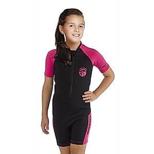 Cressi Little Shark Kids Baby Core Warmer Wetsuit, Pink, Medium/Size 3