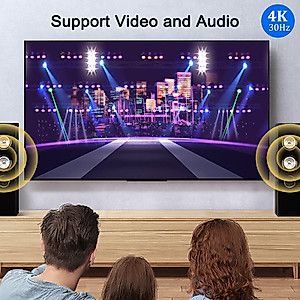 4K DisplayPort-DP to HDMI Cable 25FT, UVOOI 25 Feet Display Port to HDMI Cable Adapter, 4K&3D, 28AWG, 7.62M for HDTV, Monitor, Projector