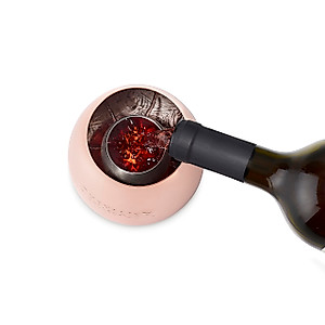 Stainless Steel Aerating Wine Glass by Chevalier Collection (Set of 2) - Patented Vessel With Removable Aerator for Decanting Wine And Spirits - Unique Gift for Wine Lovers