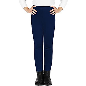 Witwot Girls Winter Pants Kids Toddler Fleece Lined Leggings 9-10 Years Navy