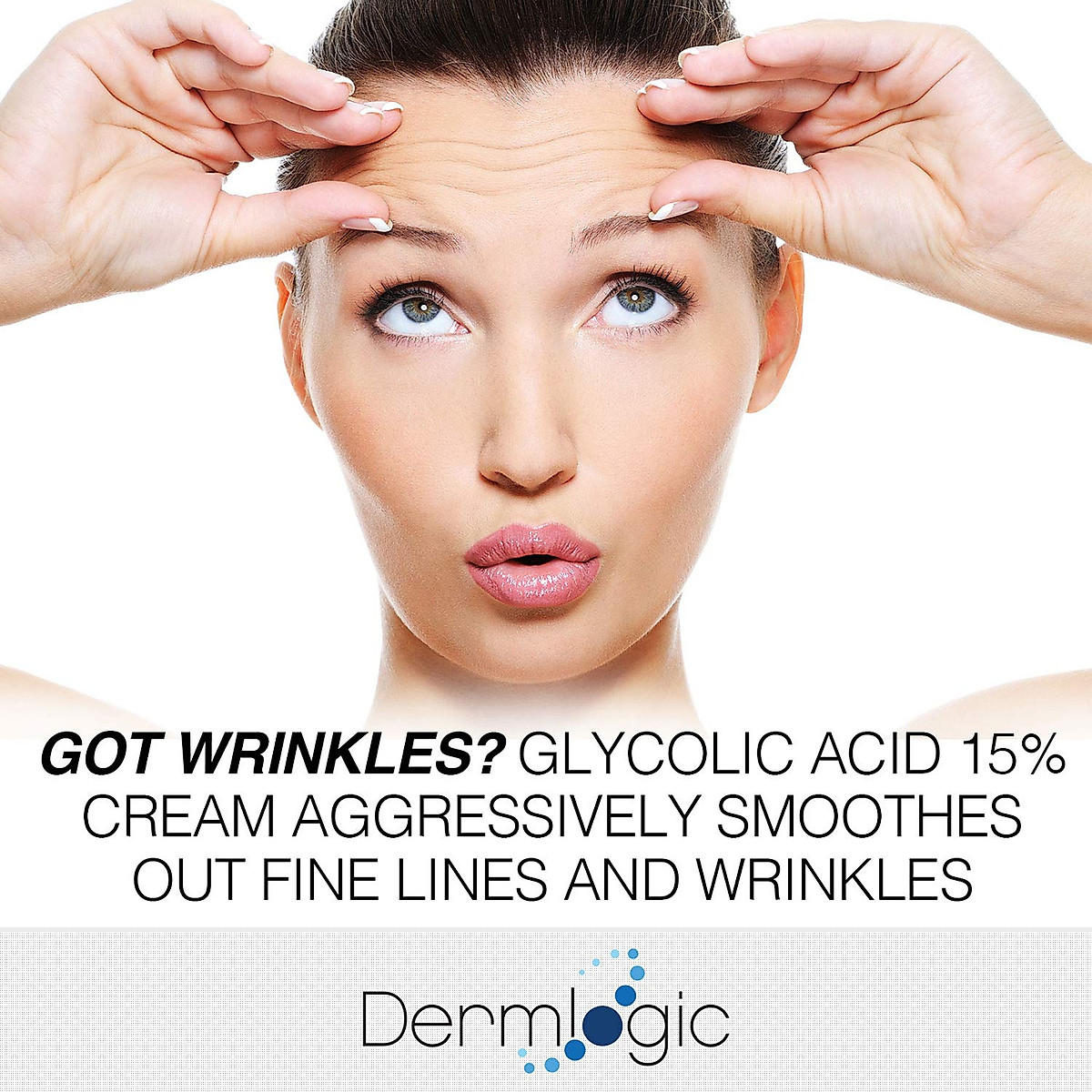 Glycolic Cream 15% - Natural Anti Aging Exfoliator to Smooth Away Fine Lines & Wrinkles & Improve a Dull Looking Complexion. Includes A.H.A & Green Tea Moisturizer for Face & Body.