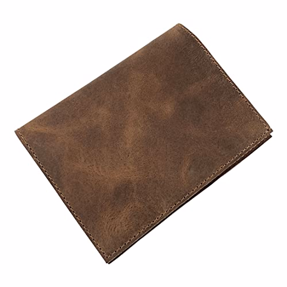 Hide & Drink, Double Passport Organizer with Card Slots, Bifold Passport Case, Rustic Card Holder, Travel Accessory, Full Grain Leather, Handmade, Bourbon Brown