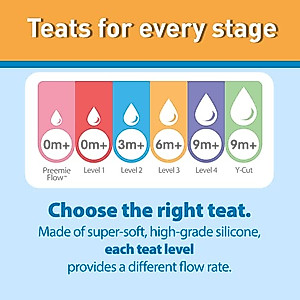 Dr. Brown's Options Glass Wide-Neck Baby Bottles, 2-Pack, 9 oz