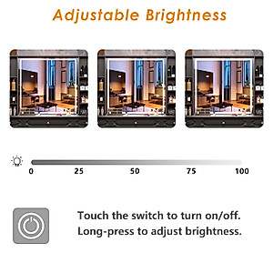 GLAUBIO 47-Inch Vanity Desk with Mirror & LED Light,Makeup Vanity Mirror with Brightness Adjusted,Large Storage Space-9 Drawers & 8 Shelves,Dressing Table for Bedroom,Dressing Room,Cloakroom,Study