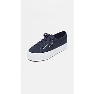 Superga womens 2790 Platform Sneaker, Navy, 7.5 US