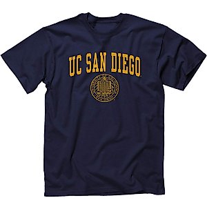 Barnesmith University of California - San Diego King Tritons Short-Sleeve T-Shirt, Heritage, Navy, Small