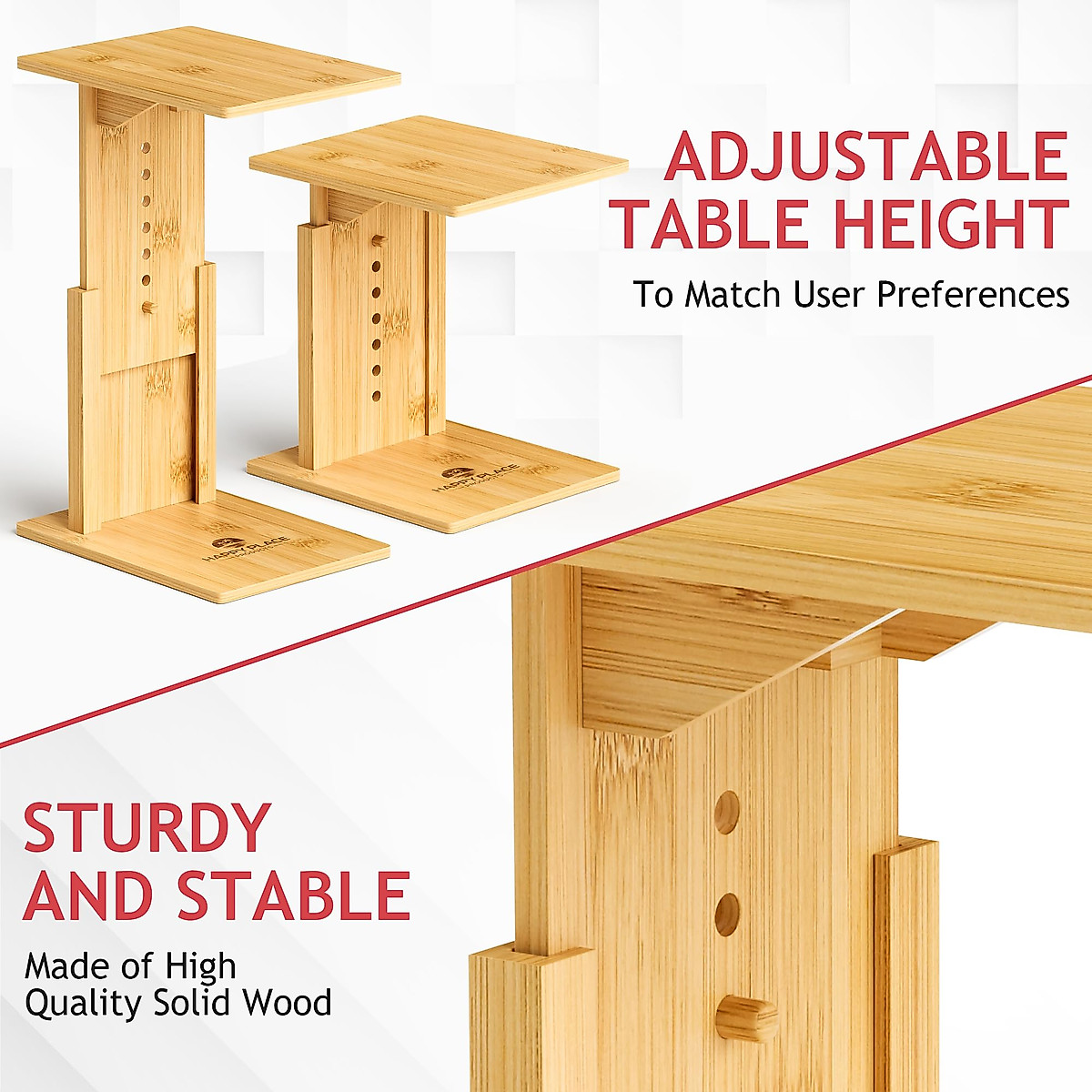Adjustable Wooden C Table End Table - Bamboo C Shaped Side Table - Behind Couch Table Tray, C Table for Couch side table, Couch Tables that Slide Under - C Side Table Living Room, Laptop
