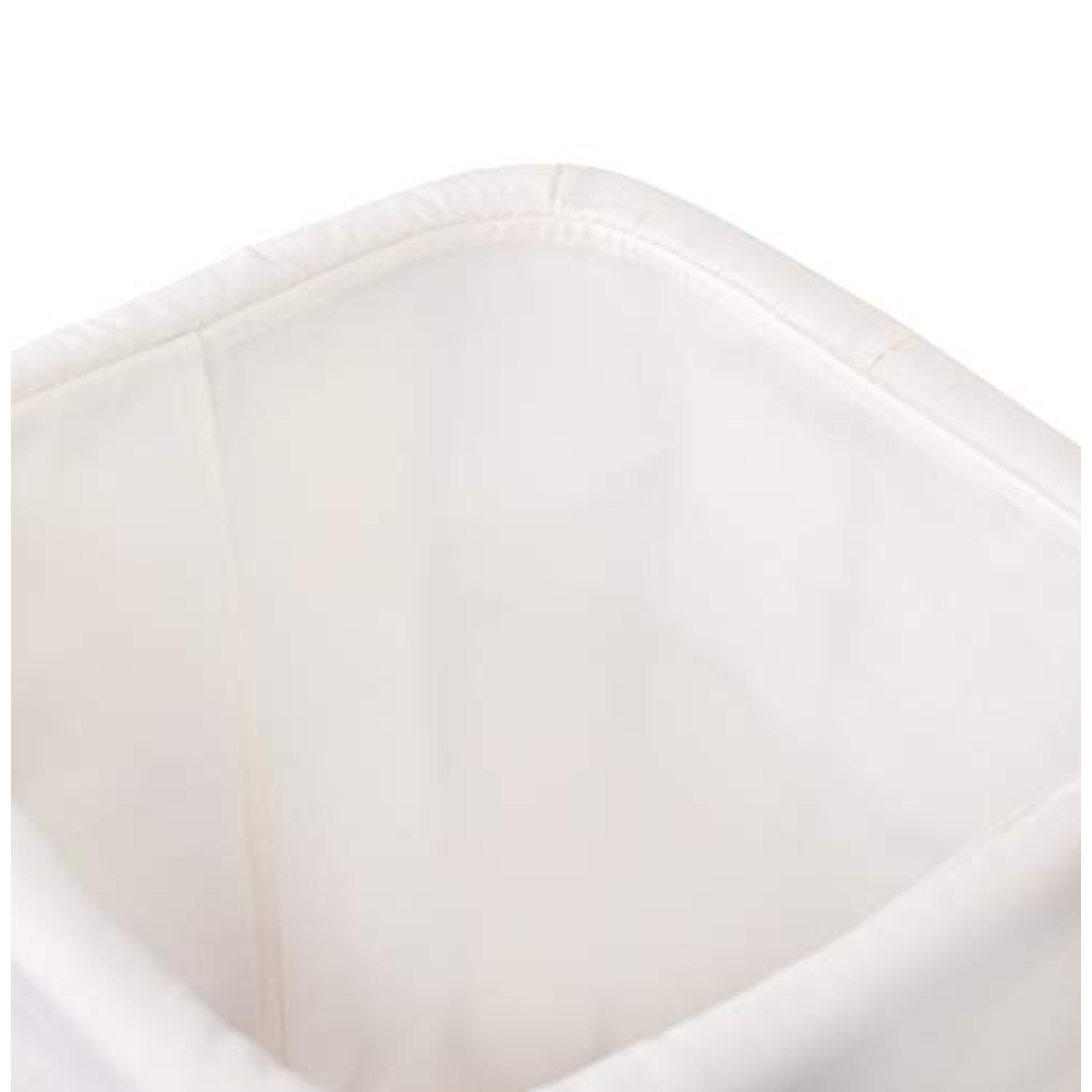 BirdRock Home Modern Square Laundry Hamper and Removable Laundry Bag - Dark Brown Bamboo - Easily Transport Laundry - Baby Dirty Clothes Bin Sorter Basket - Laundry Bag with Draw String