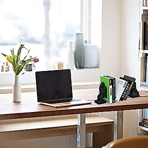 Set of 2 Polyresin Kingkong Bookend,Art bookend, Homedecor for Kids, Birthday Gift (Black)