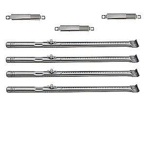 Htanch SA4761 (4-Pack) 14 3/8" Burner Replacement for Charbroil 463240015, 463240115, 463344116，463242515, 463242715, 463242716, 463276016, 463343015, 463344015, 463367016, 463370015
