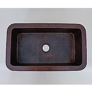 Copper Kitchen Sink Round Corners