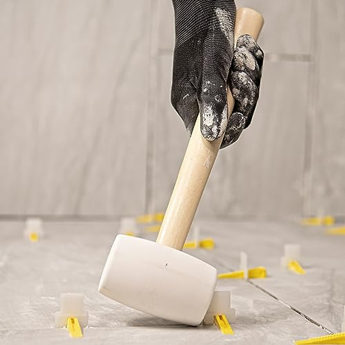QEP 61613 16 oz. White Rubber Tile Tapping Mallet