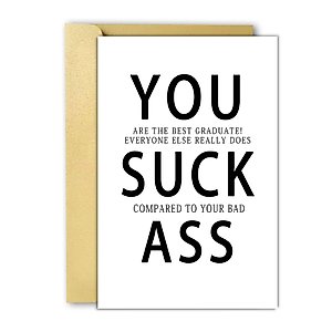 OJsensai Funny College Graduation Card 2024, Happy Graduation Gifts for Him Men, Graduation Party Decorations