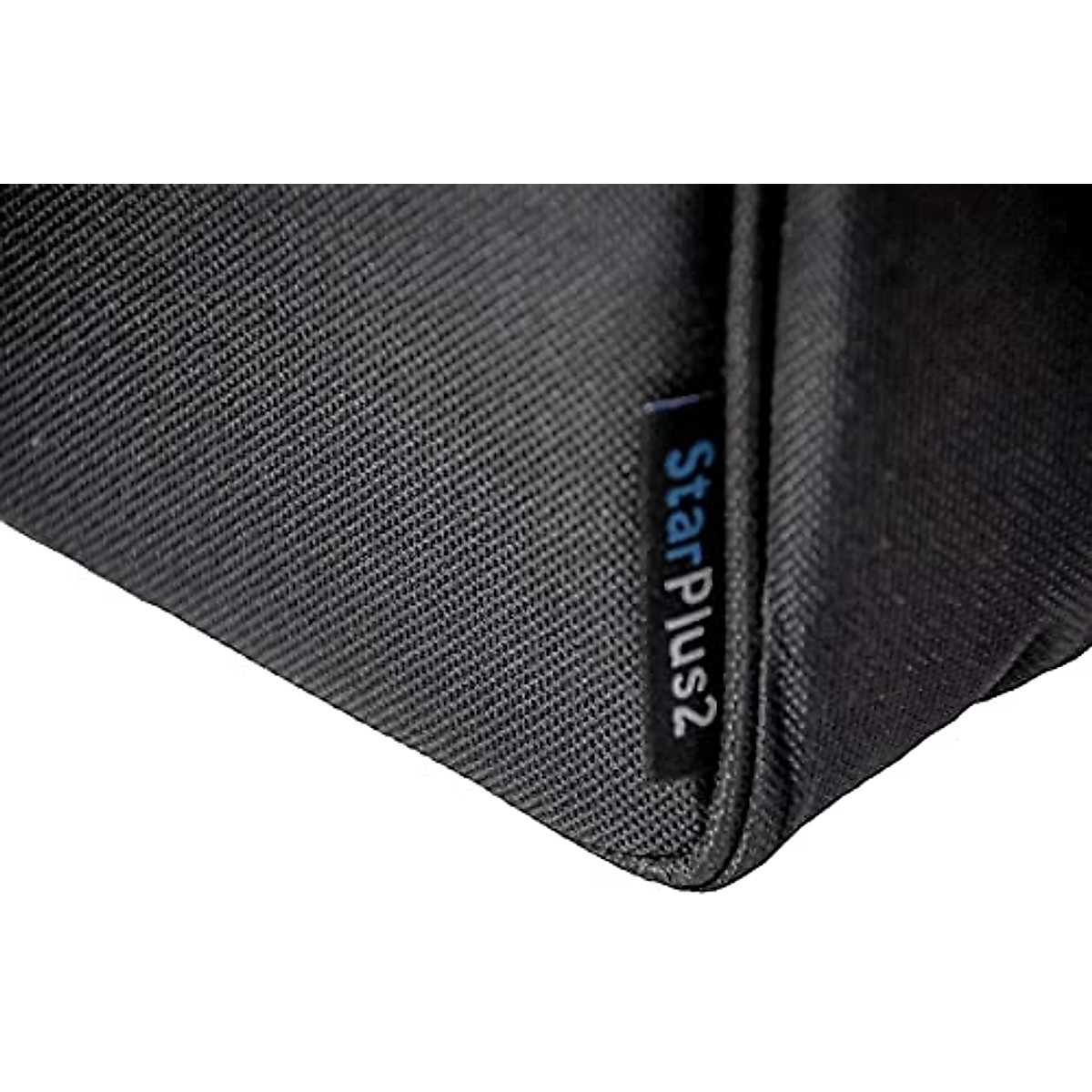 StarPlus2 Large Padded Pill Bottle Organizer, Medicine Bag, Case, Carrier for Medications, Vitamins, and Medical Supplies with Fixed Pockets - Home Storage and Travel - Black (Without Lock)