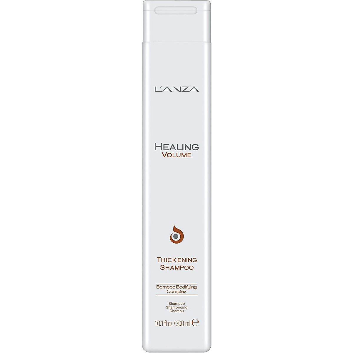 L'ANZA Healing Volume Thickening Shampoo, Boosts Shine, Volume, and Thickness for Fine and Flat Hair, Rich with Bamboo Bodifying Complex and Keratin (10.1 Fl Oz)